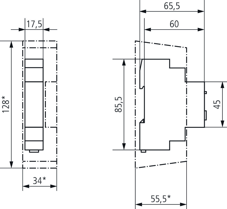 ELPA 7 | DIN-Schiene | Treppenlicht-Zeitschalter | Zeit- und Lichtsteuerung | Theben